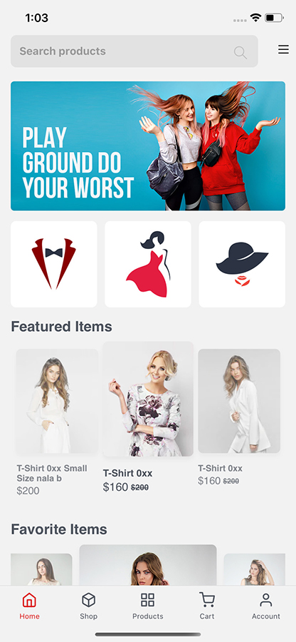 React Native Store Ui Template By Theoremui Codecanyon